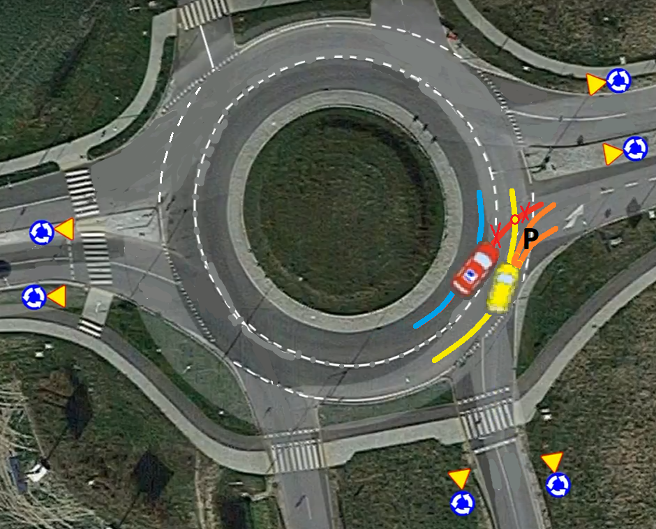 Blog o prawie na drogach : 205. Rondo Otolińska w Płocku . Wadliwe oznakowanie i wypadek