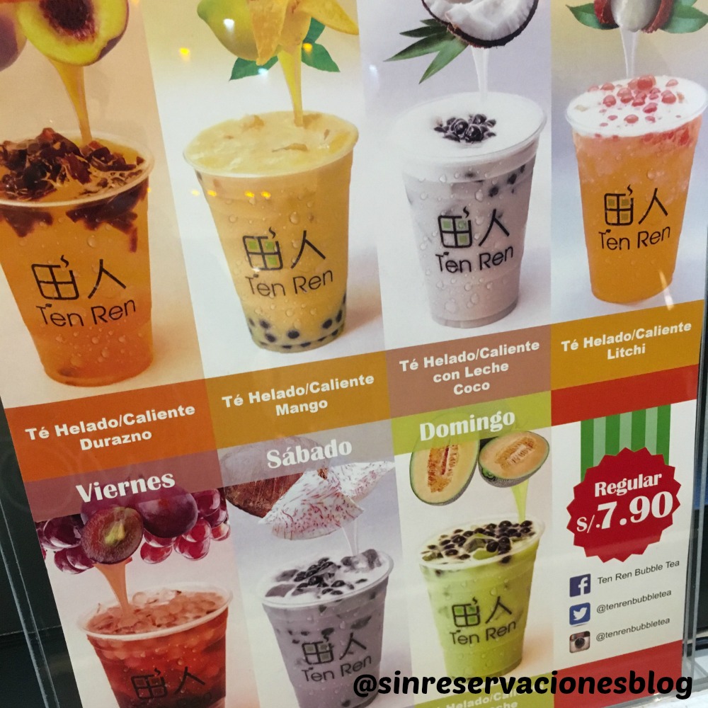 Ten Ren Bubble Tea en Salaverry - Sin Reservaciones