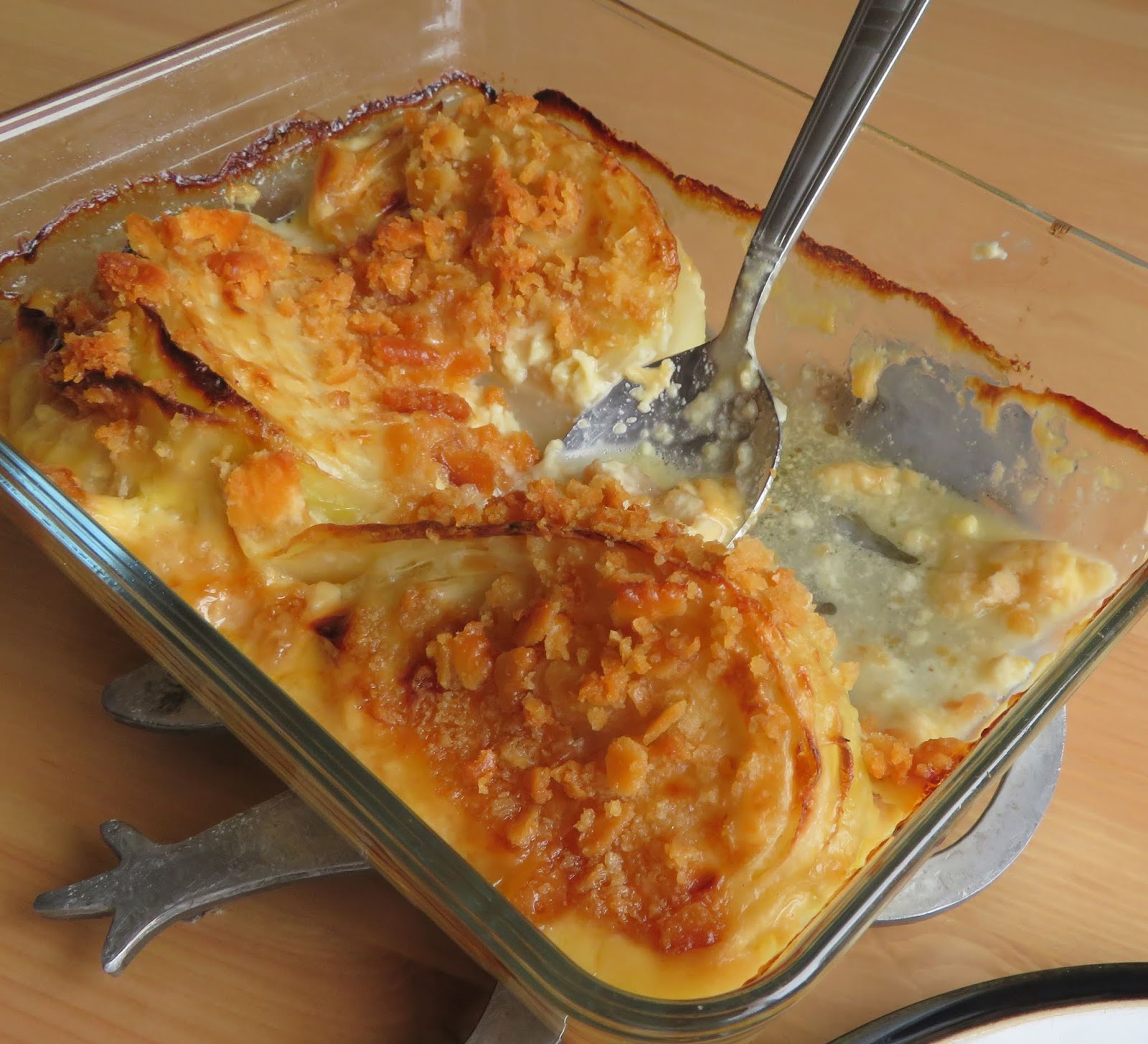 Cabbage, Cheese & Mustard Gratin for two | The English Kitchen