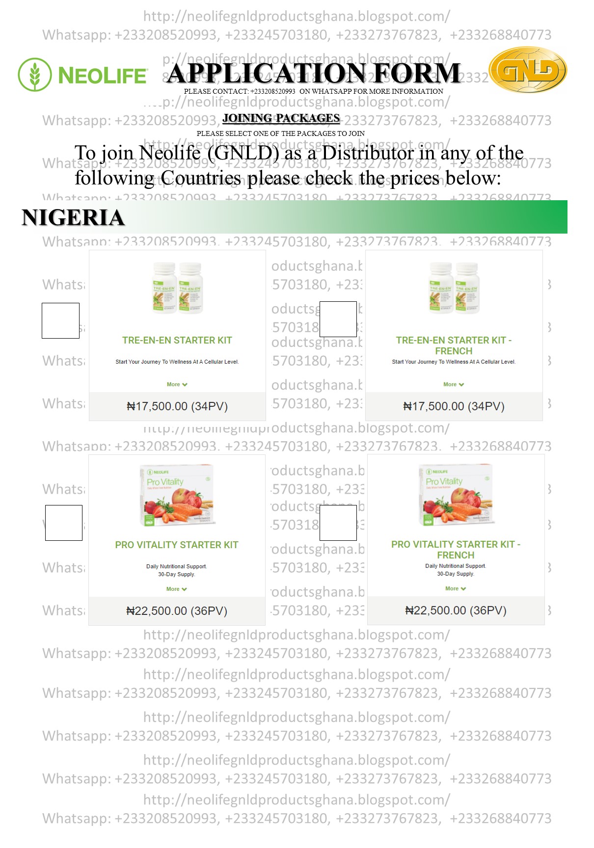 HOW TO JOIN OR REGISTER (REGISTRATION) NEOLIFE (GNLD) PRODUCTS, NIGERIA