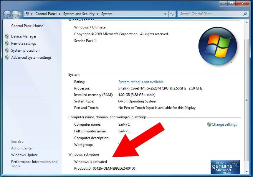 Windows 7 not genuine slic loader wat fix - carsmzaer