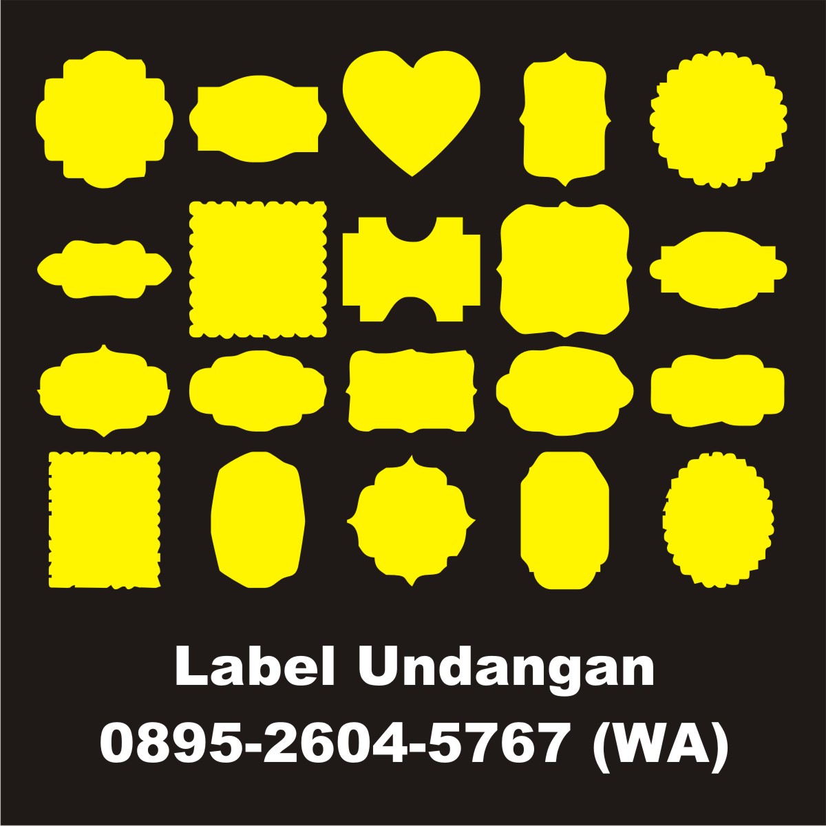 Label Undangan, Format Label Undangan, Membuat Label - Undangan ...