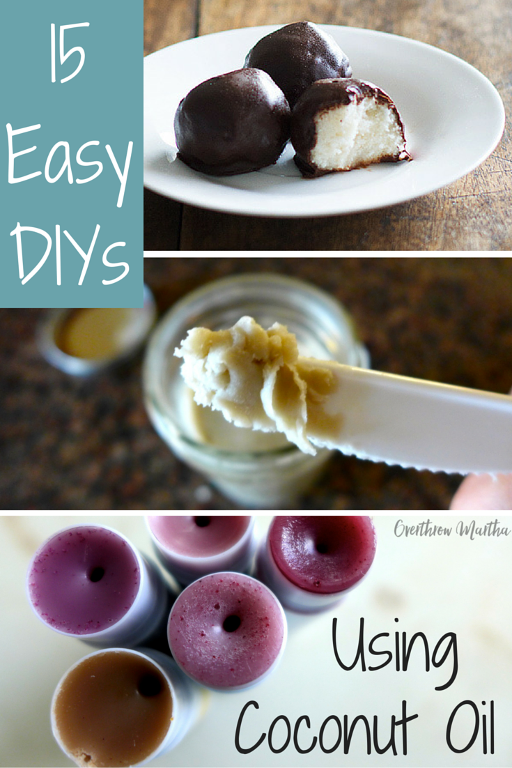 15 Easy DIYs Using Coconut Oil - Overthrow Martha