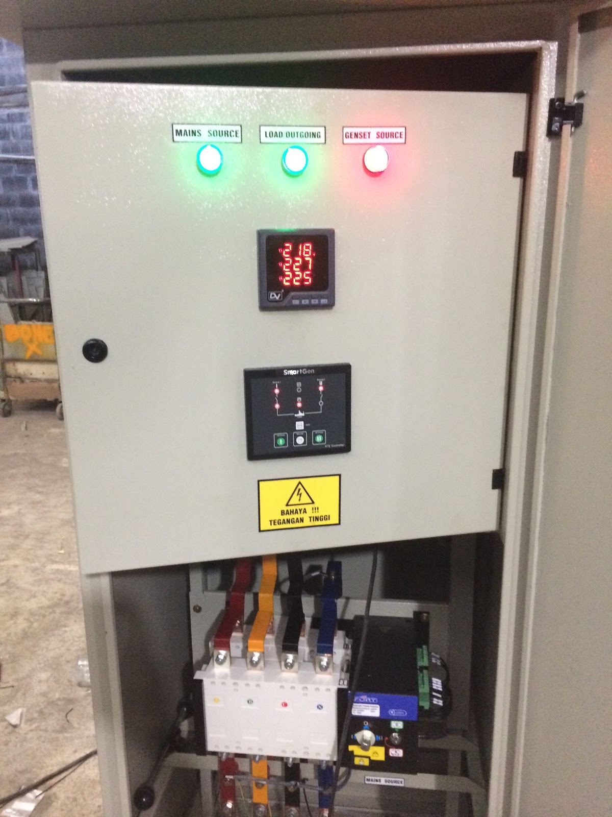 hargajualpanellistrik: Panel ATS 250Kva Type Outdoor