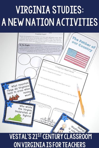 Virginia Studies: A New Nation Activities | Virginia is for Teachers