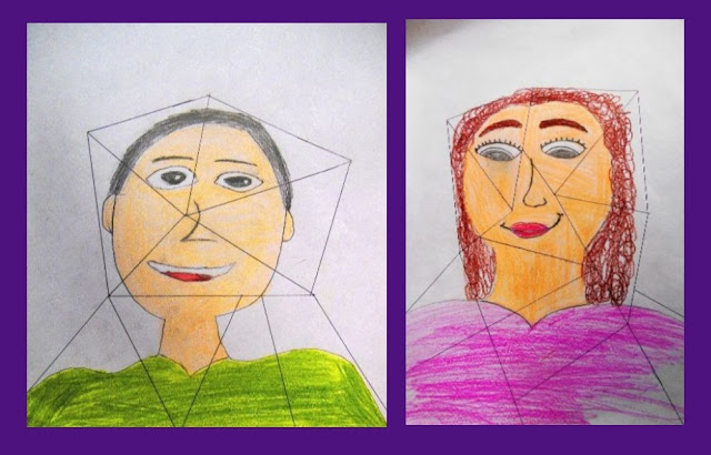 Collage de un autorretrato al estilo Cubista