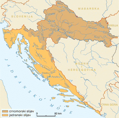 geografija: Rijeke i jezera Hrvatske