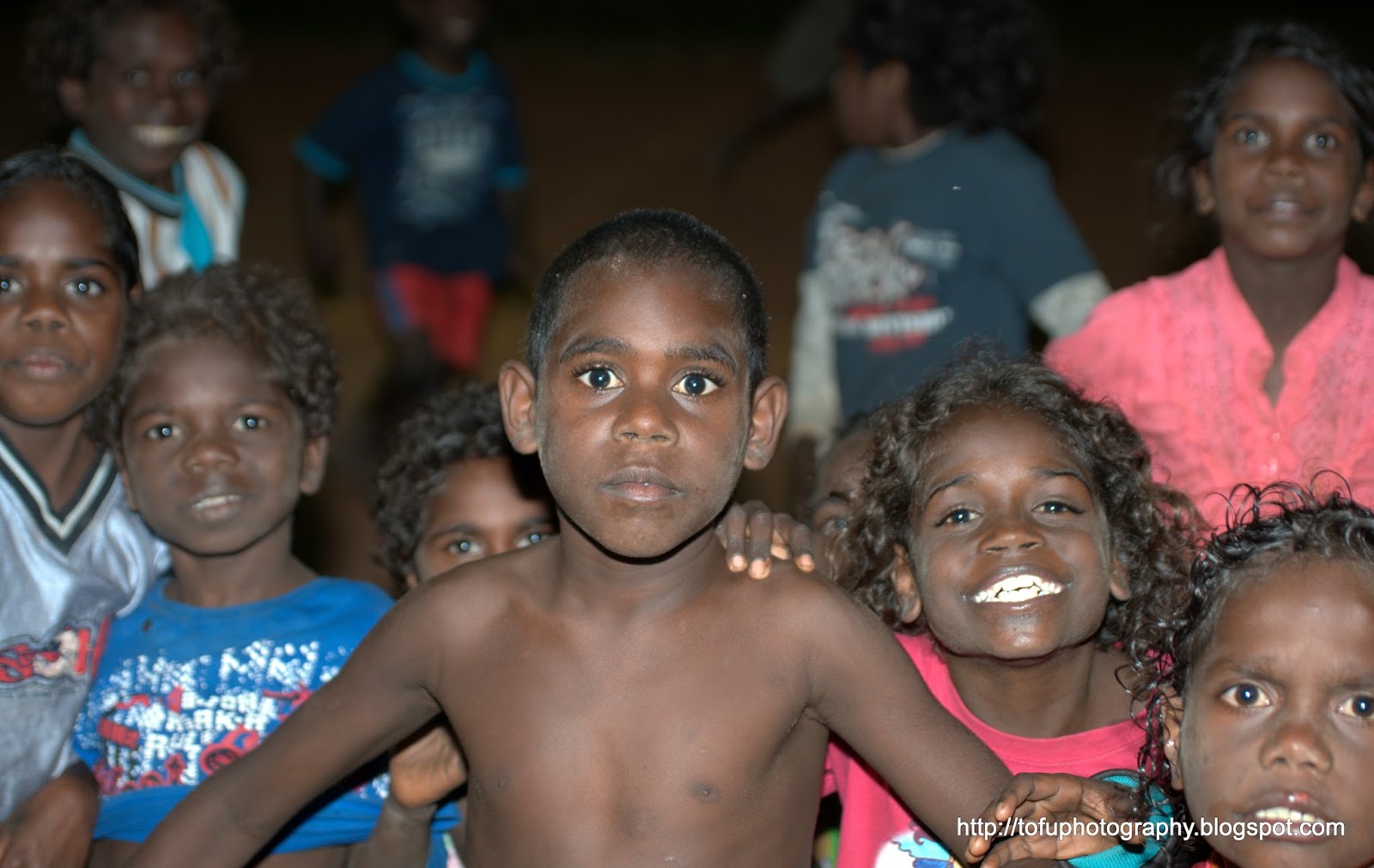 Tofu Photography: Aboriginal children at a disco in Gapuwiyak, Northern ...