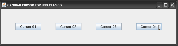 FULL CODIGOS JAVA: CAMBIAR CURSOR EN JAVA CON LOS CURSORES DEL JDK