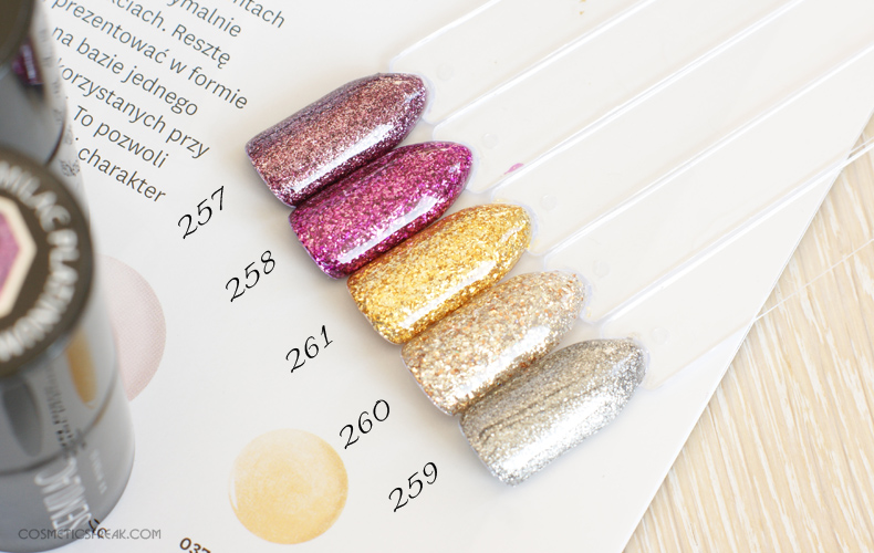 SEMILAC PLATINUM - 5 NAJŁADNIEJSZYCH KOLORÓW - 257, 258, 259, 260, 261 ...