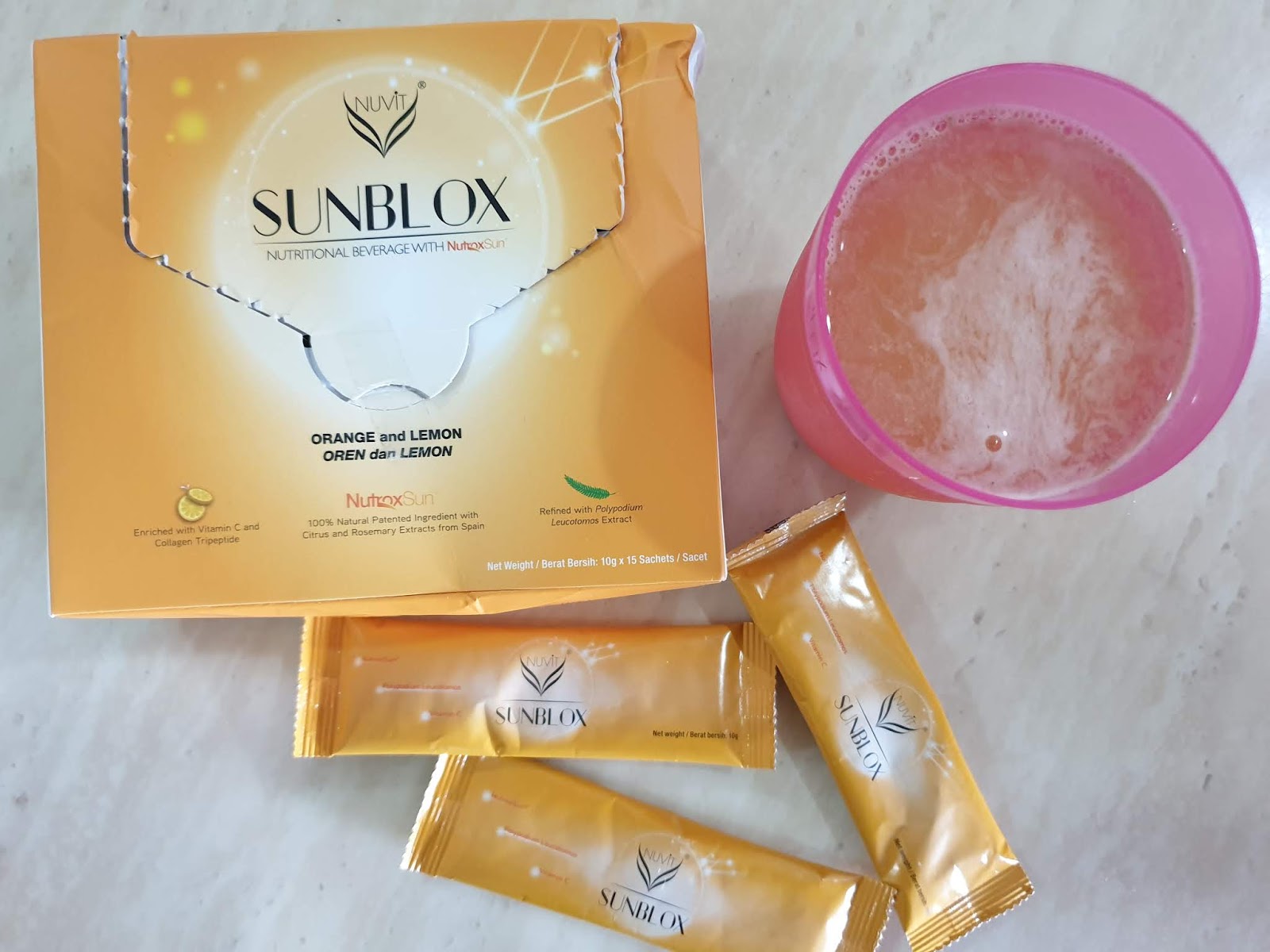 NUVIT SUNBLOX dan DAILY DEFENDER SPF 50+*** Melindungi Kulit daripada ...
