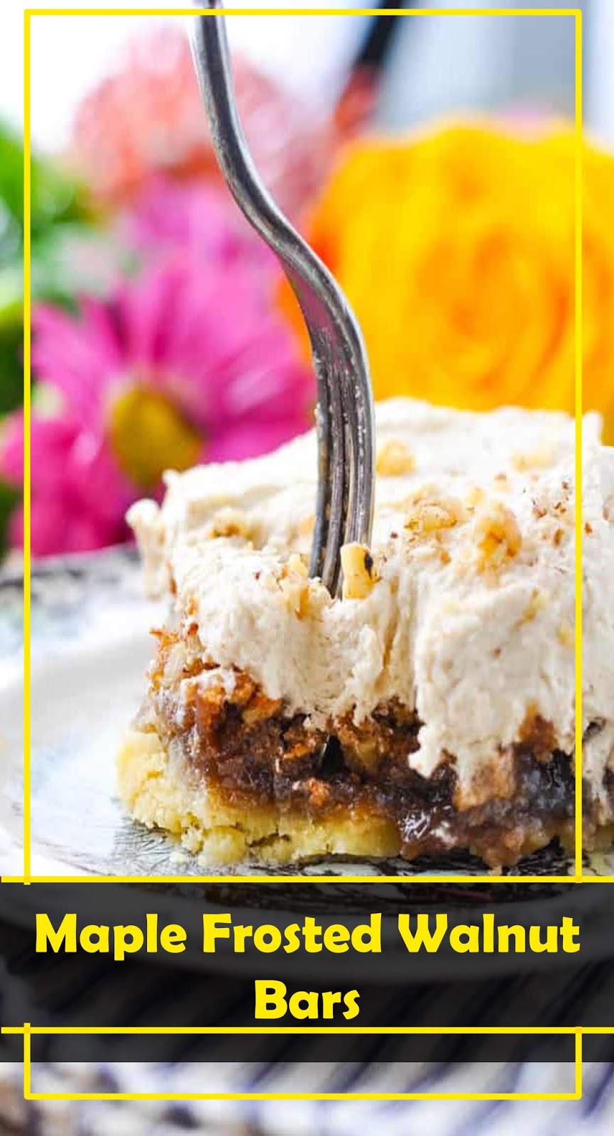 THE BEST Maple Frosted Walnut Bars | Healthyrecipes-03