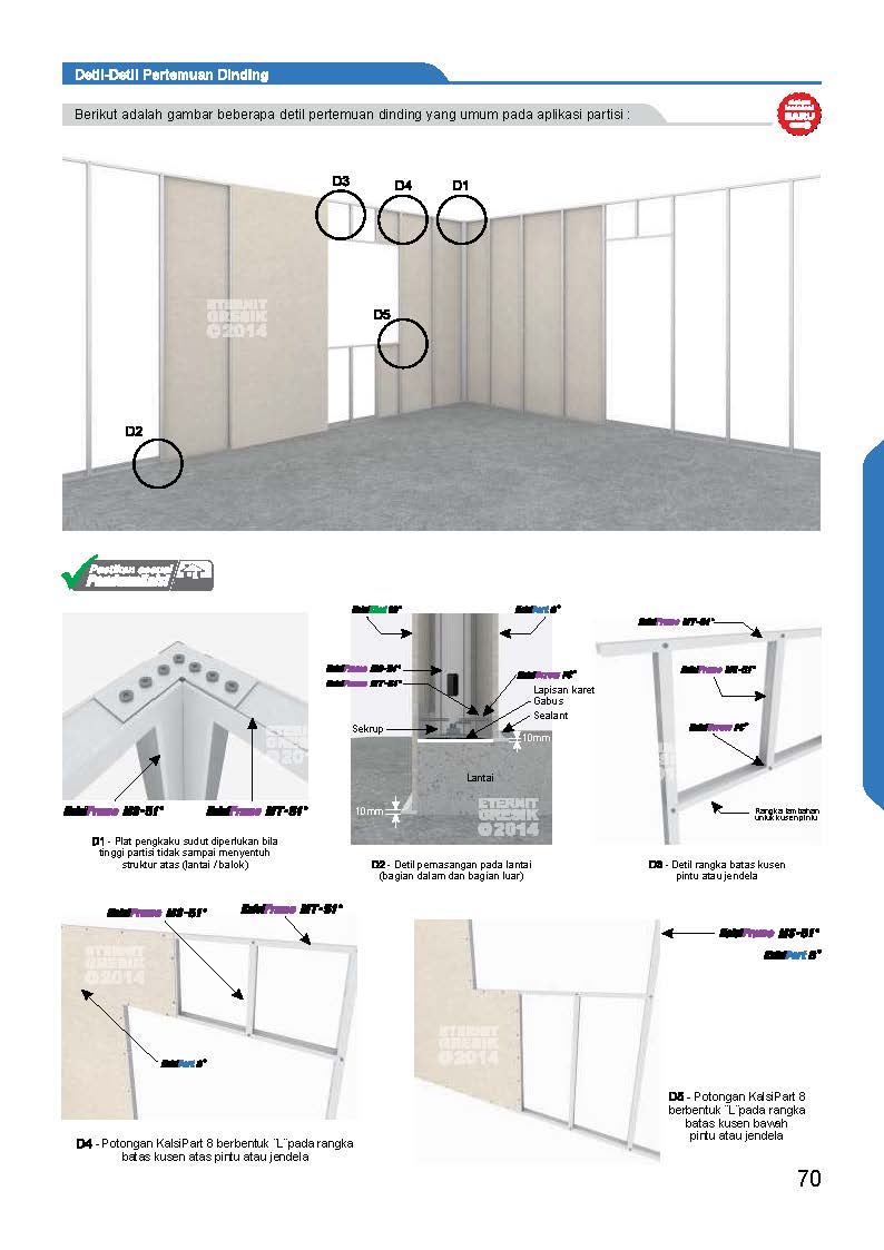 Cara dan aturan pemasangan kalsiboard, kalsifloor, kalsiclad, Kalsiplank