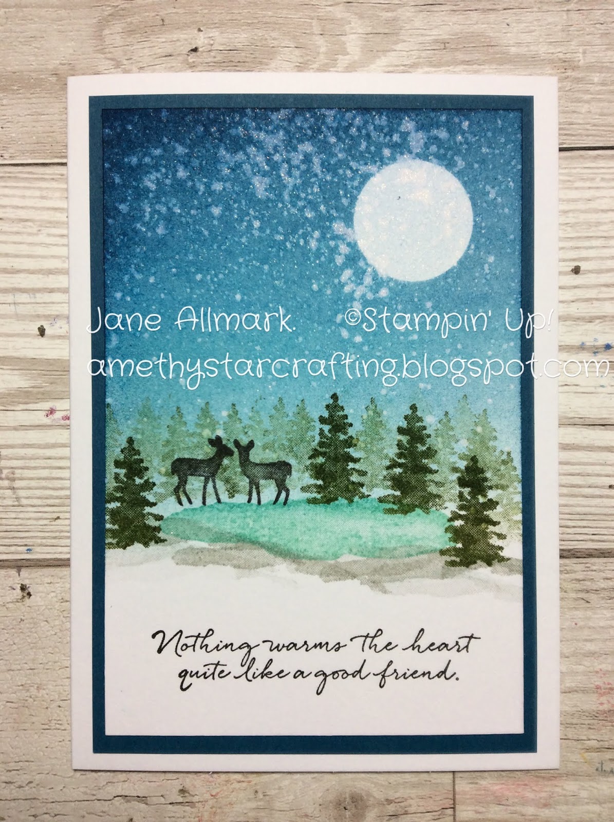 Crafting With Jane: Scene Building stamp set Snow Front, shimmery ...