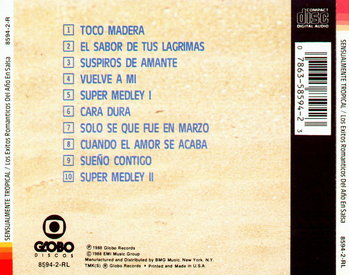 Salsa Status : Max Torres - 1988 Sensualmente Tropical