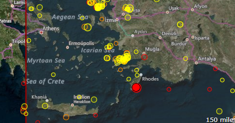 TERRA REAL TIME: TERREMOTO FA TREMARE L'ISOLA GRECA DI RODI