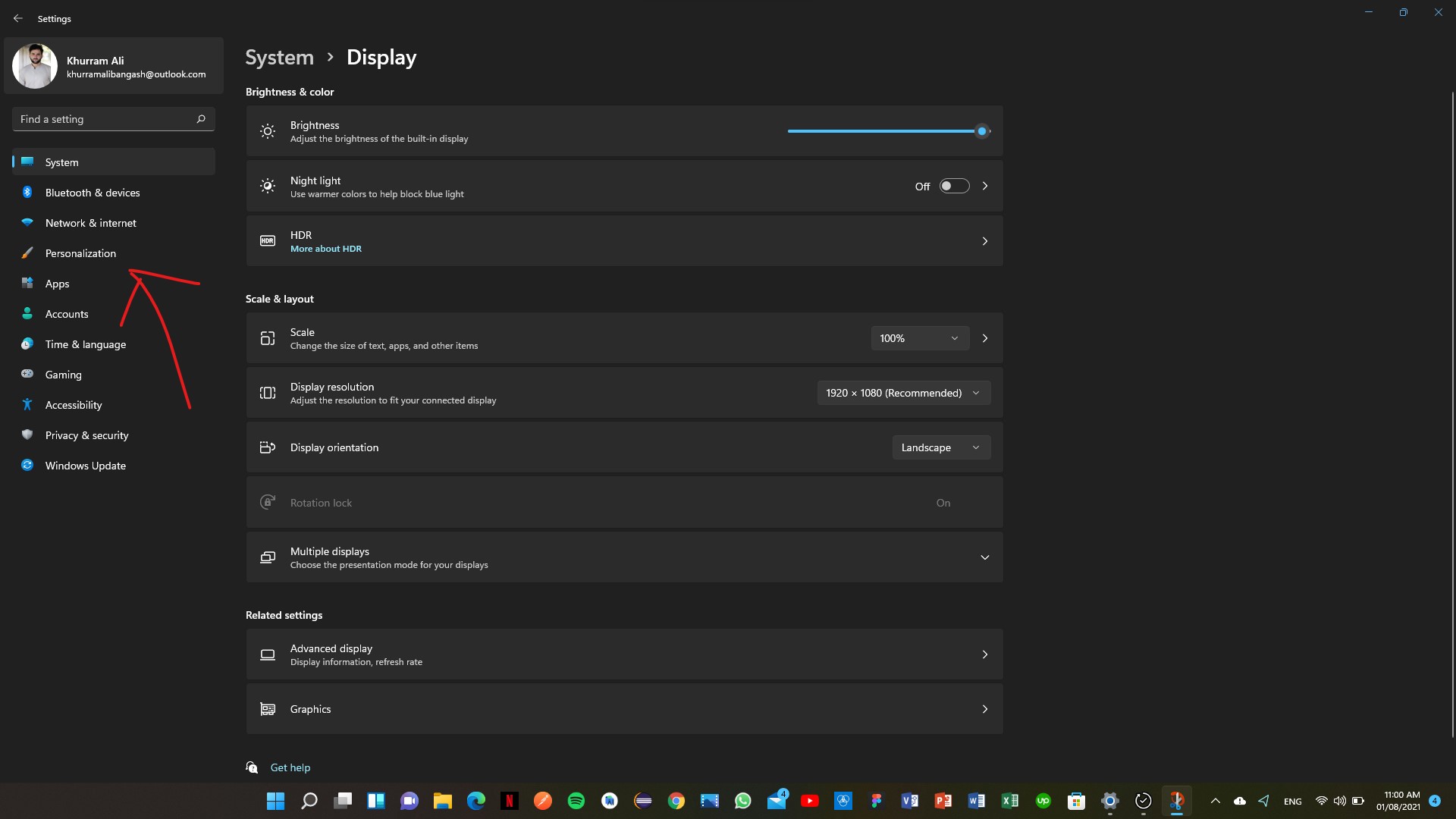How to Enable Dark Mode on Windows 11 - Khurram Softwares