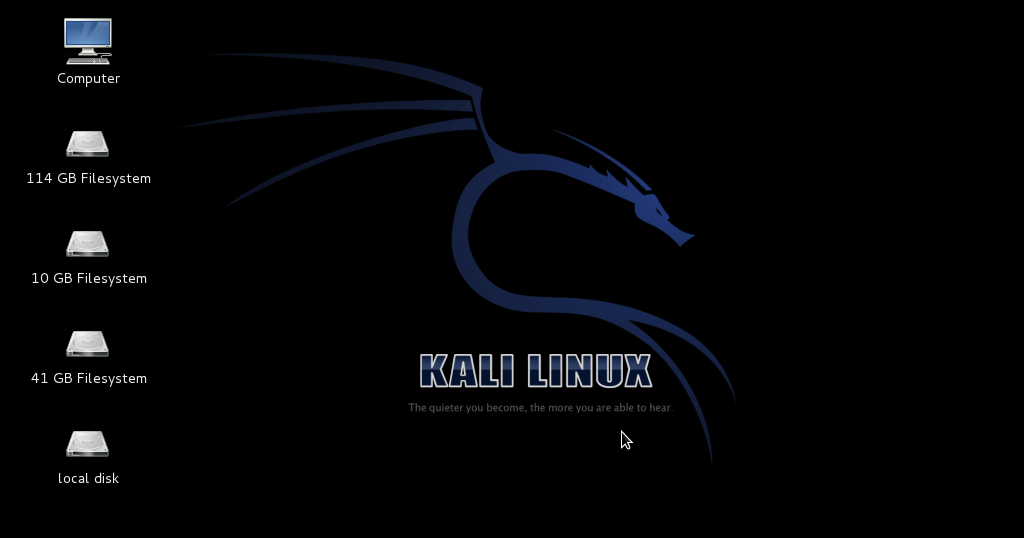Muhammad Ichsan: TAMPILAN KALI LINUX LENGKAP