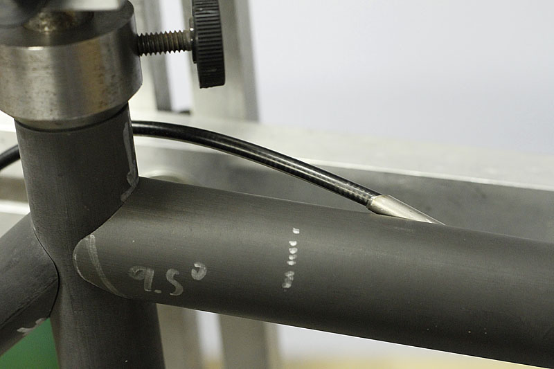 back40 bicycleworks: Internal Top Tube Cable Guide