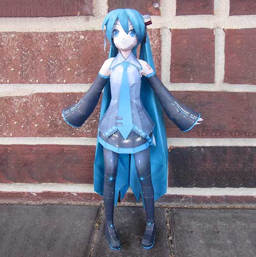 Vocaloid: Hatsune Miku Paper Model | Paperized Crafts