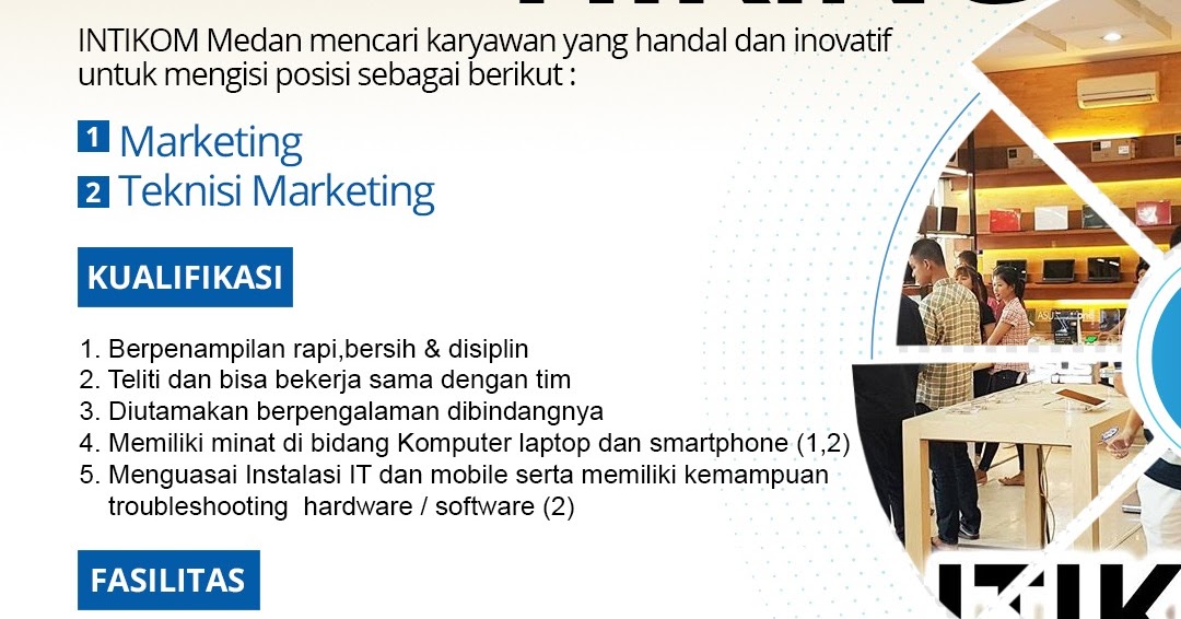Lowongan Kerja Medan September 2019 di PT Intikom Centre Point ...