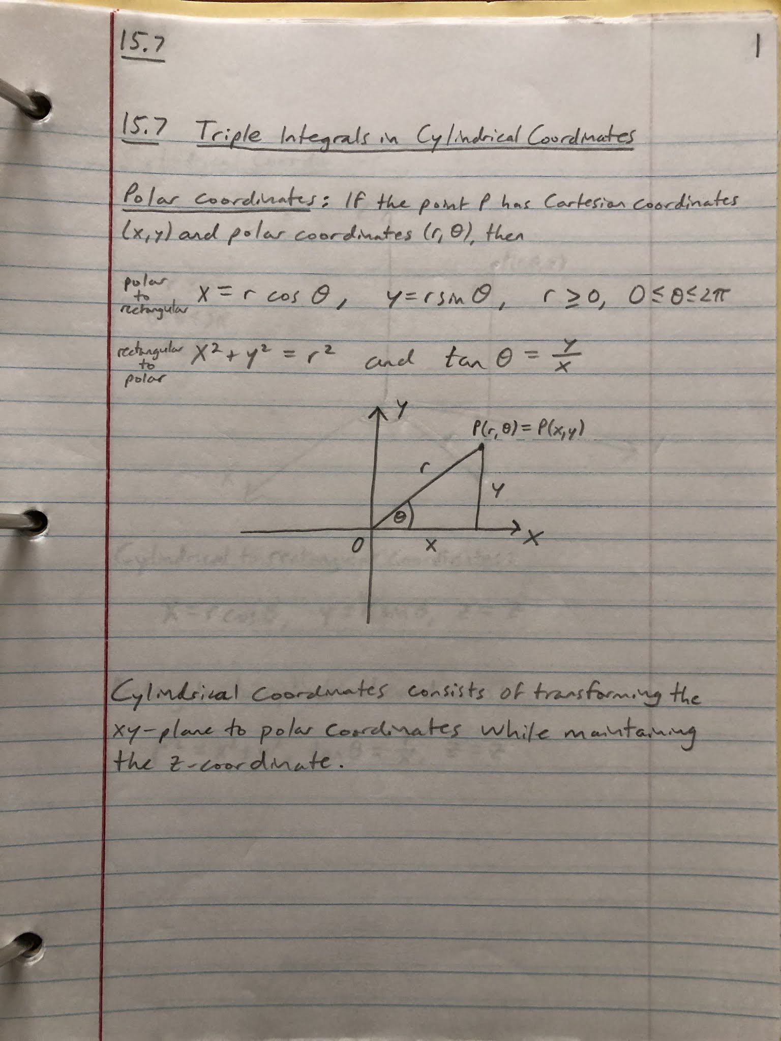 Professor Frank’s Math Blog: 15.7 Triple Integrals in Cylindrical ...