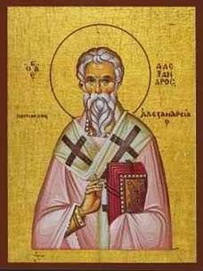 El Santo del Dia: 26 DE FEBRERO SAN ALEJANDRO PATRIARCA DE ALEJANDRÍA