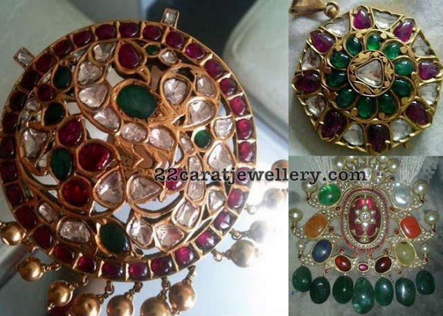 Colorful Gemstones Pendant - Jewellery Designs