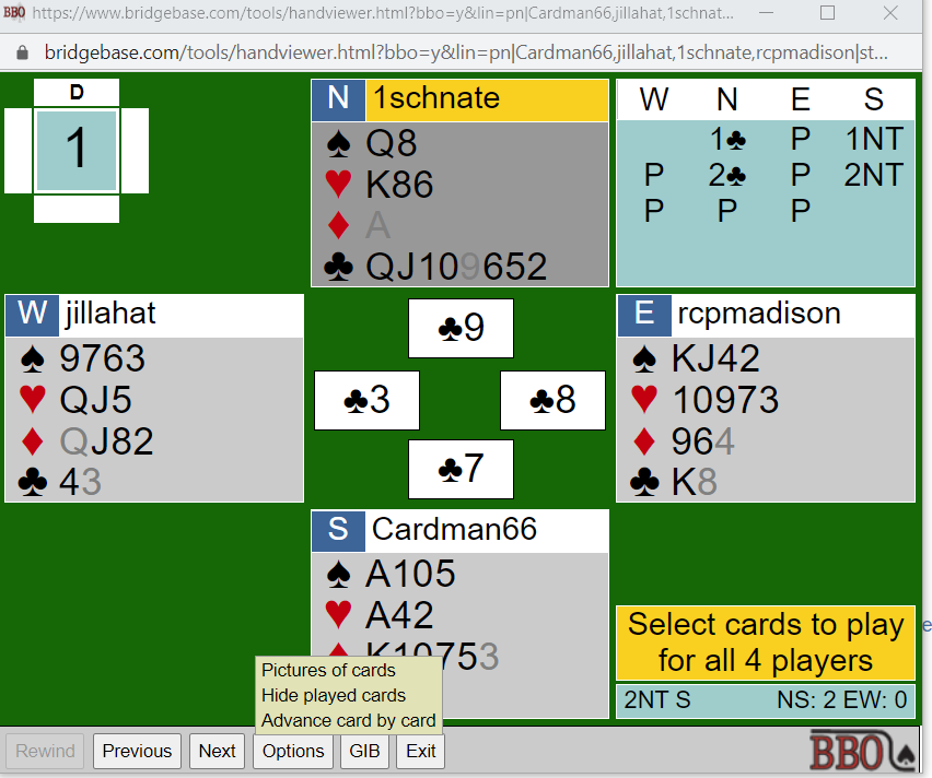 Madison Bridge Club Monday Morning BBO: BBO Archive and Data Retention