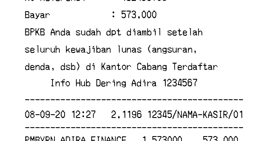 Font untuk Struk Belanja