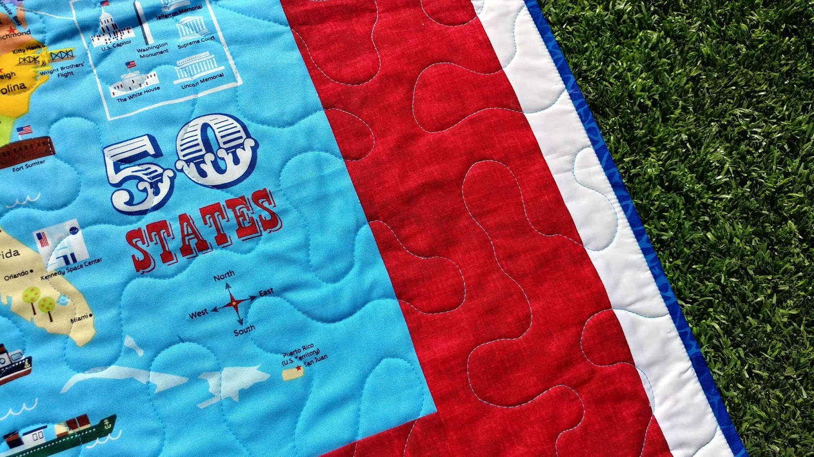 Slice of Pi Quilts: USA Map Quilt Surprise