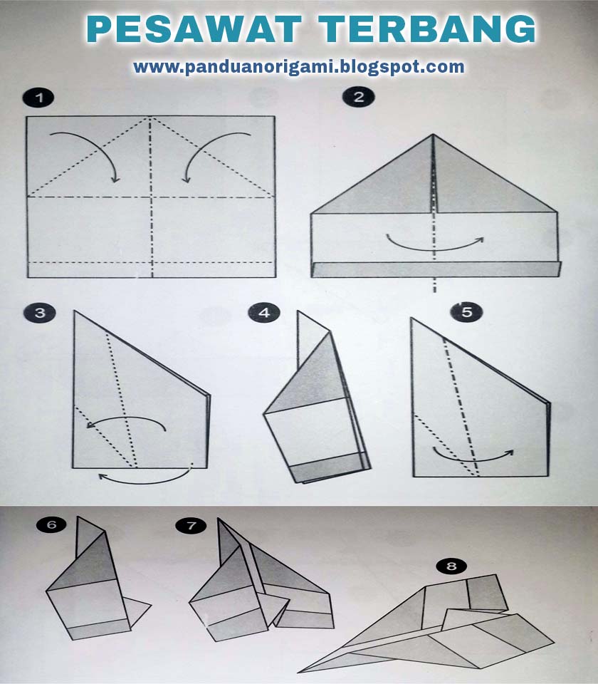 Panduan Membuat Origami Pesawat Terbang - Panduan Belajar Membuat Origami
