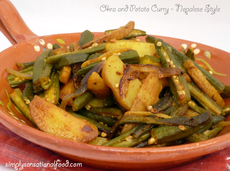 Okra and Potato Curry - Nepalese Style | simply.food