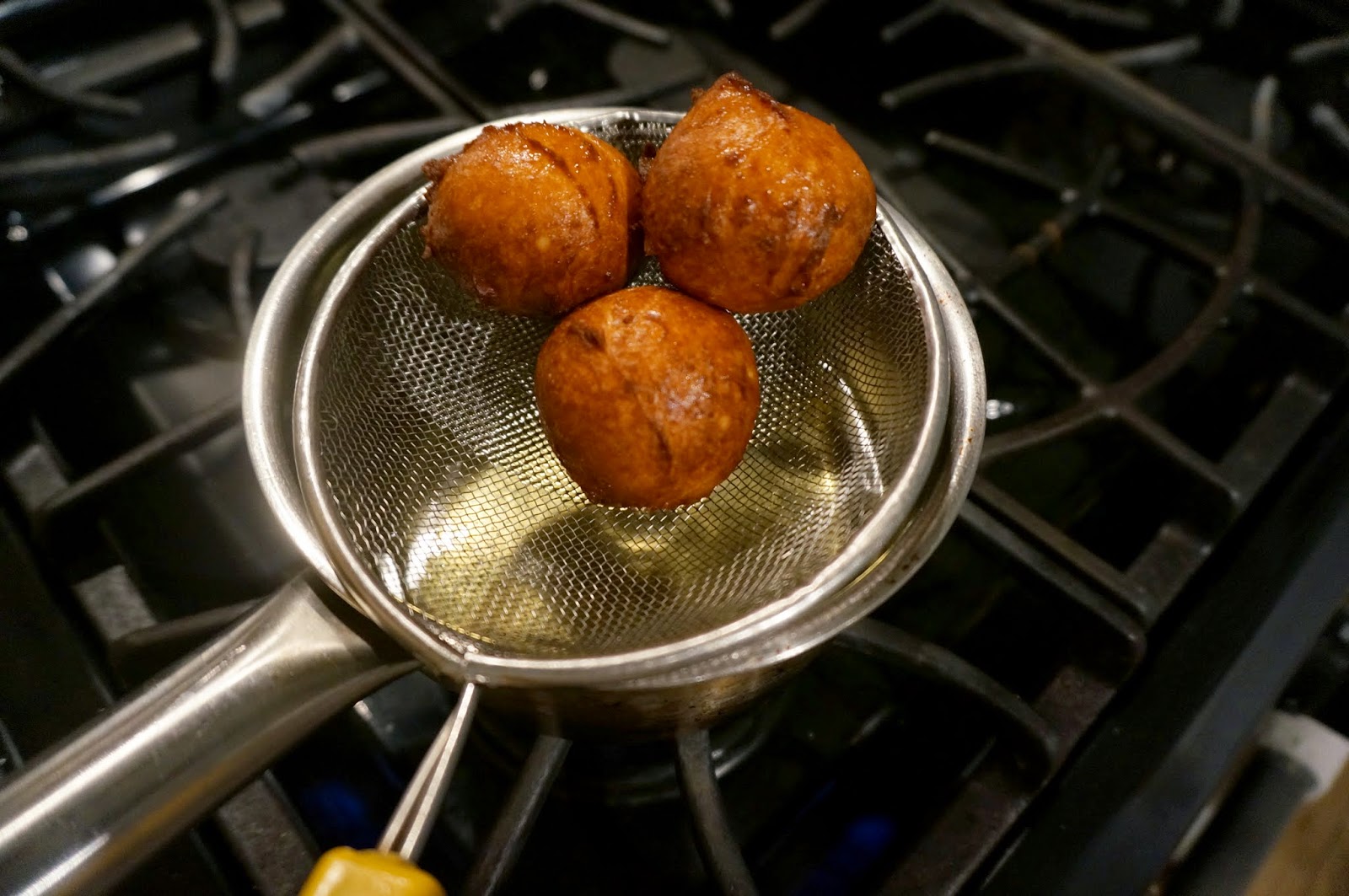 Chocolate Filled Pate A Choux Beignets