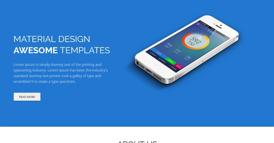 50+ Best Free Material Design HTML5 TemplatesCSS Author » Web Design ...