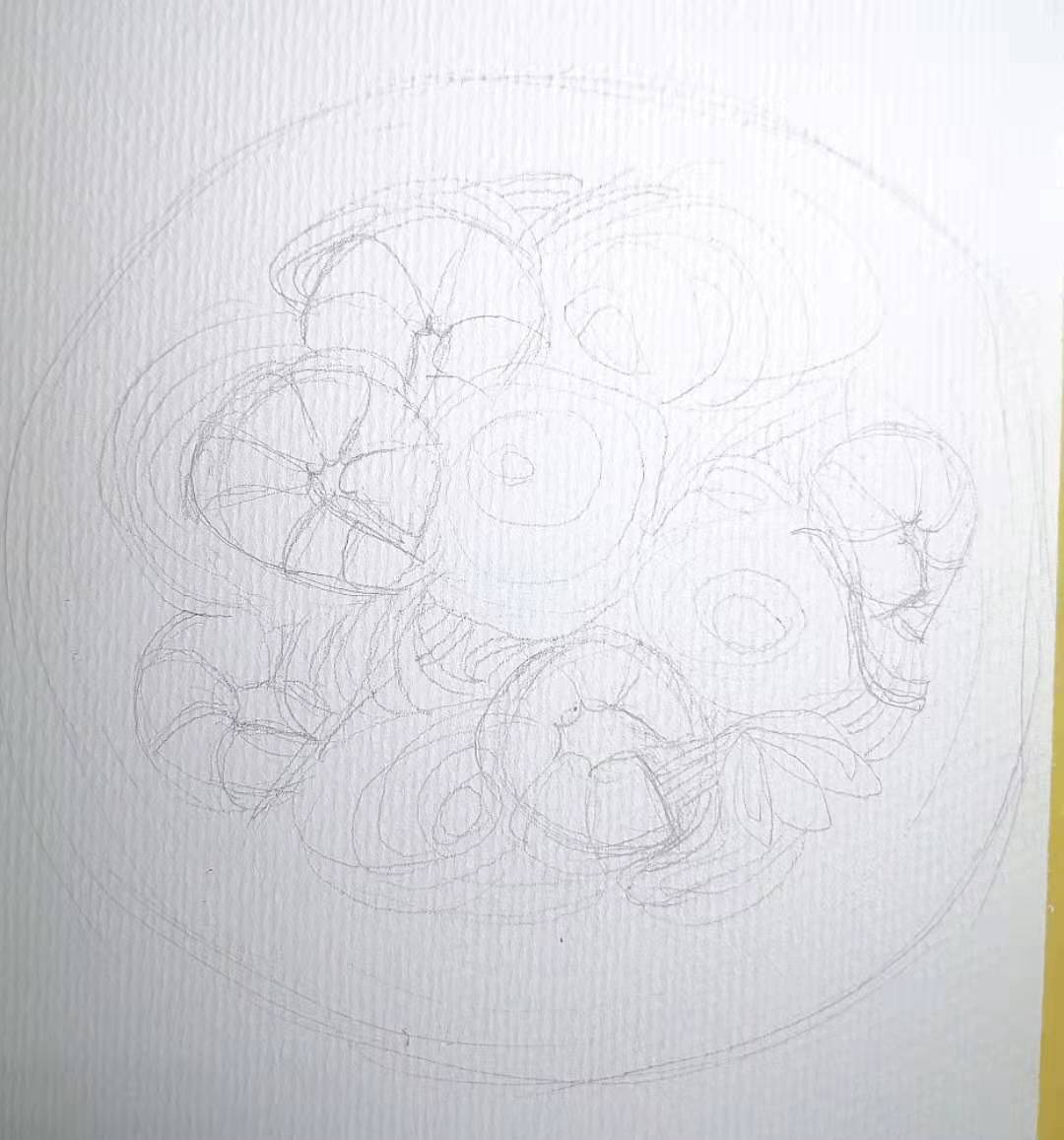 How to draw prawn fried noodles in watercolor step by step tutorial