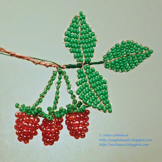 Beading for the very beginners: Raspberry