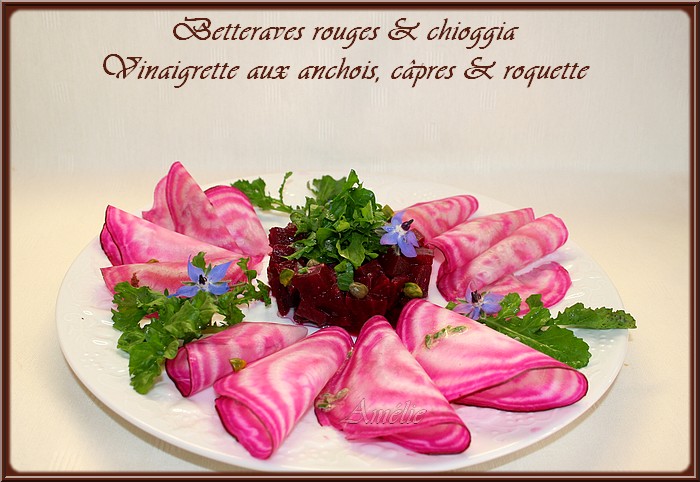 LA TABLE LORRAINE D'AMELIE: BETTERAVES ROUGES, VINAIGRETTE AUX ANCHOIS ...