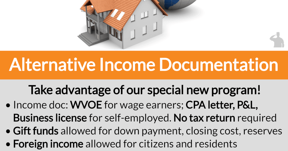 Alternative Income Documentation: WVOE; CPA letter, P&L, Business ...