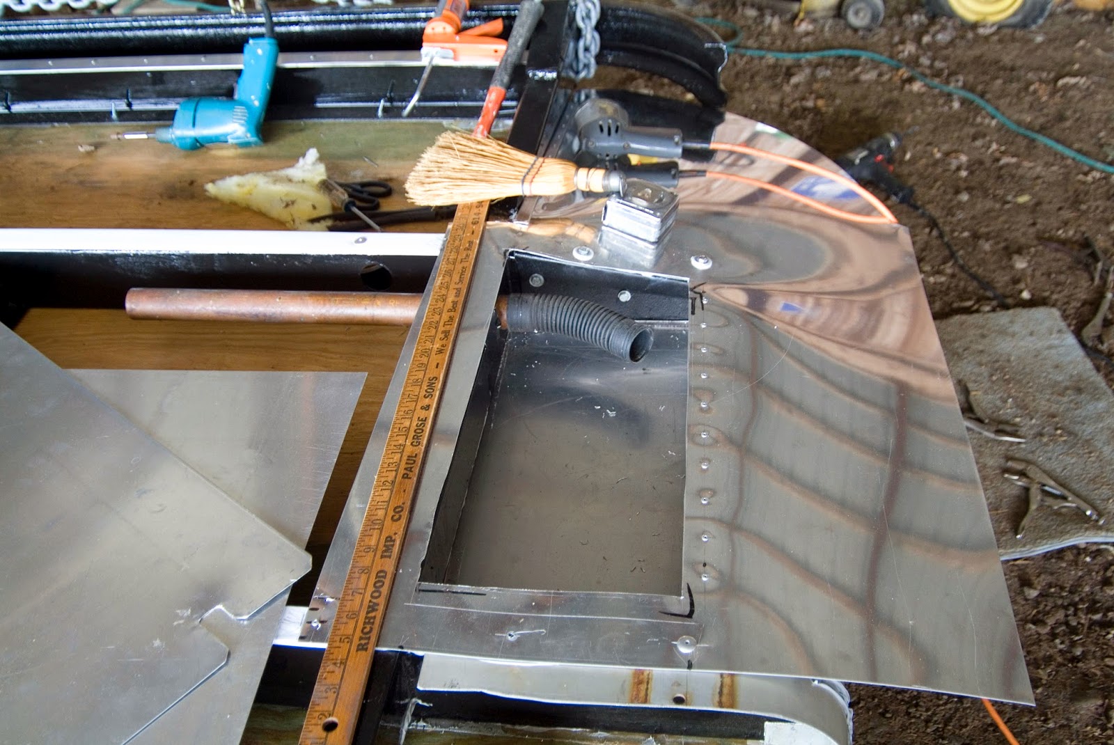 1959 Airstream Ambassador Blog: Belly Pan Installation