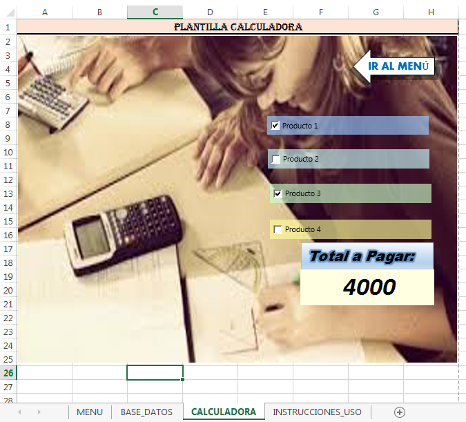 Excel: Cursos y Plantillas Contables: Calculadora