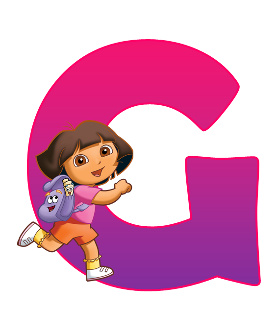 Kits imprimibles gratis : Abecedario Dora La Exploradora