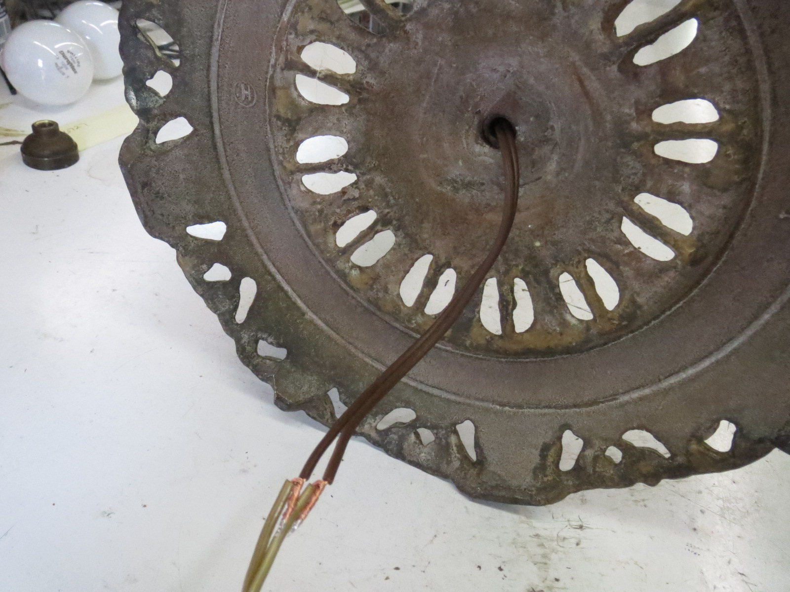 Lamp Parts and Repair | Lamp Doctor: Rewiring A Bridge Arm Floor Lamp ...