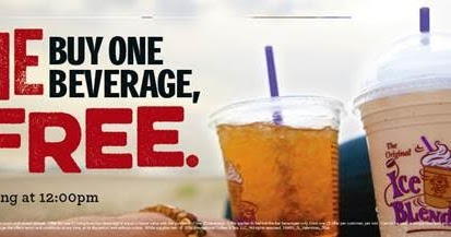 Buy One, Get One Free Drinks at The Coffee Bean on February 14, 2016 ...
