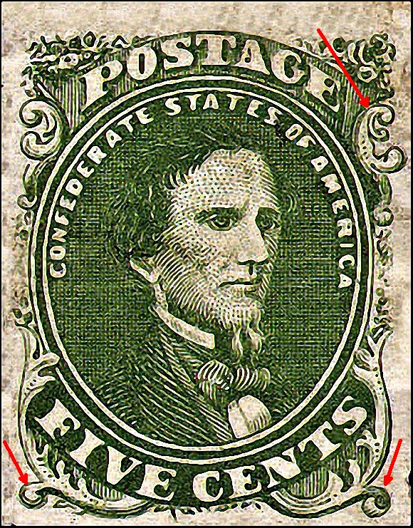 Classic Stamp Forgeries: US CSA #1