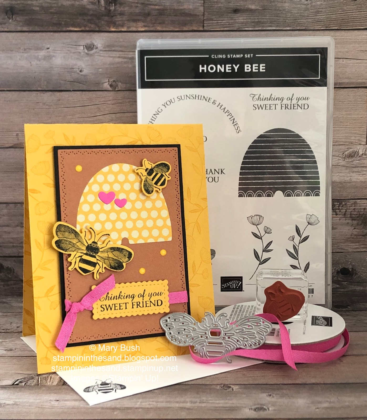 Stampin' in the Sand: Bye-Bye Bees Meet The New In-Colors