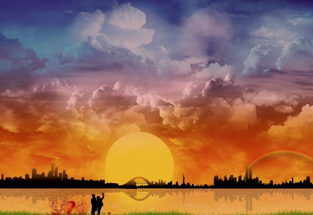 HD Wallpaper Stock: Abstract Landscapes Wallpapers