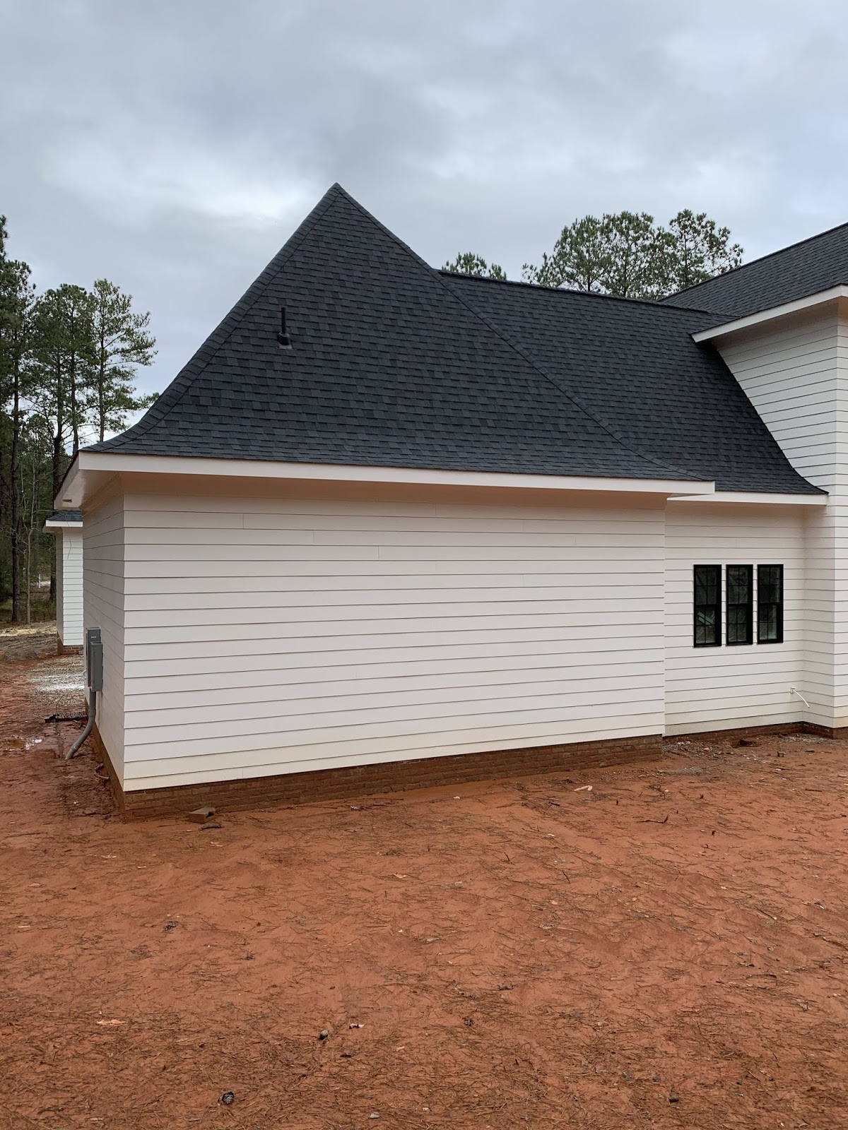 Weatherly House: Sherwin Williams Alabaster Exterior