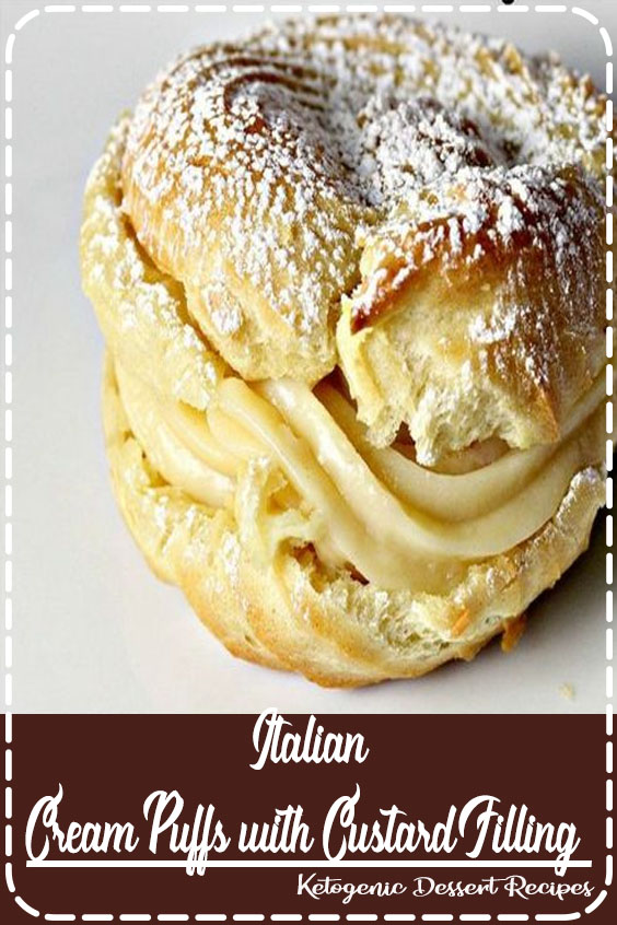 Italian Cream Puffs with Custard Filling - Best Food For Dinner