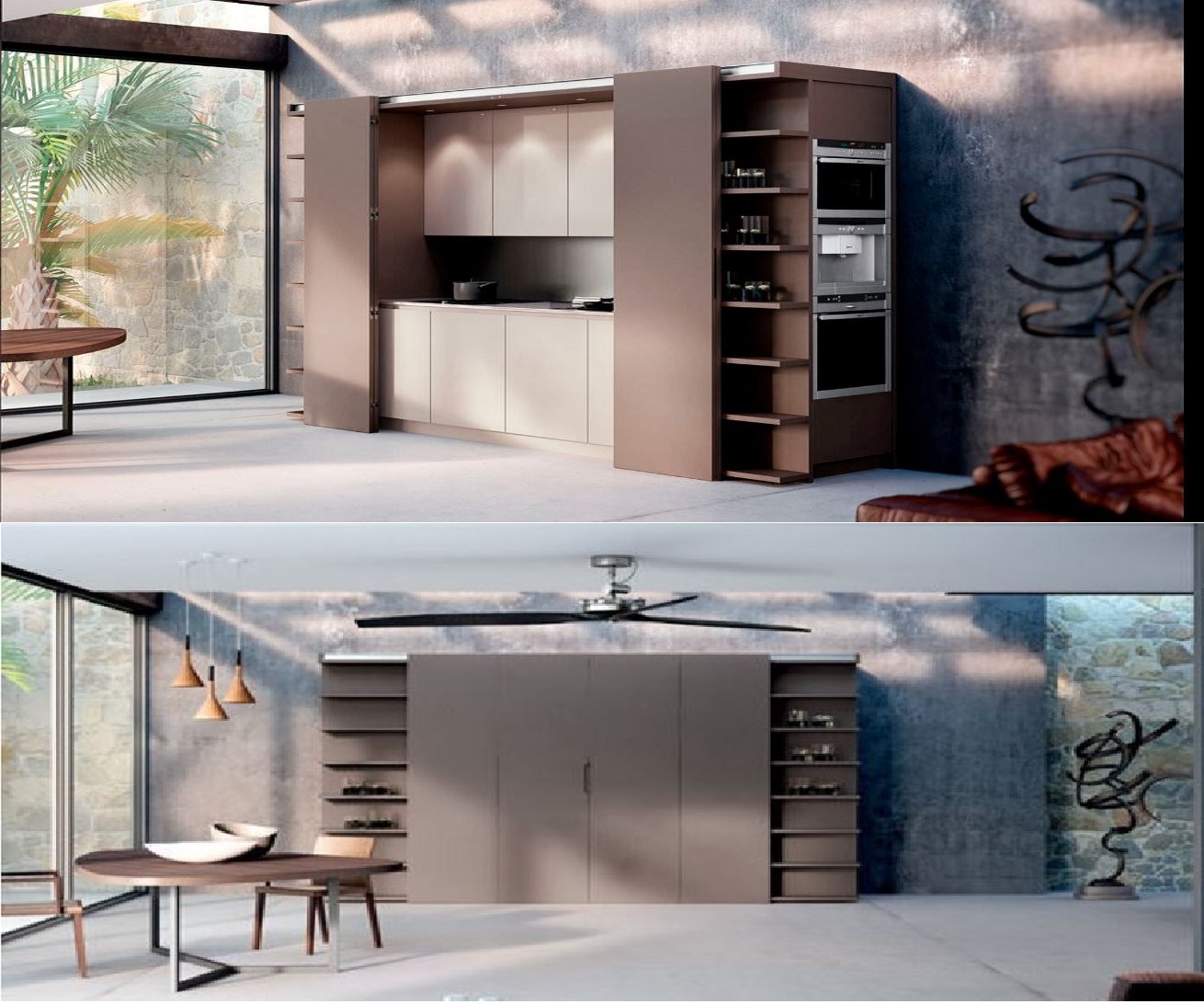 Hidden Kitchen Design - Room Decor Inspiration-54D